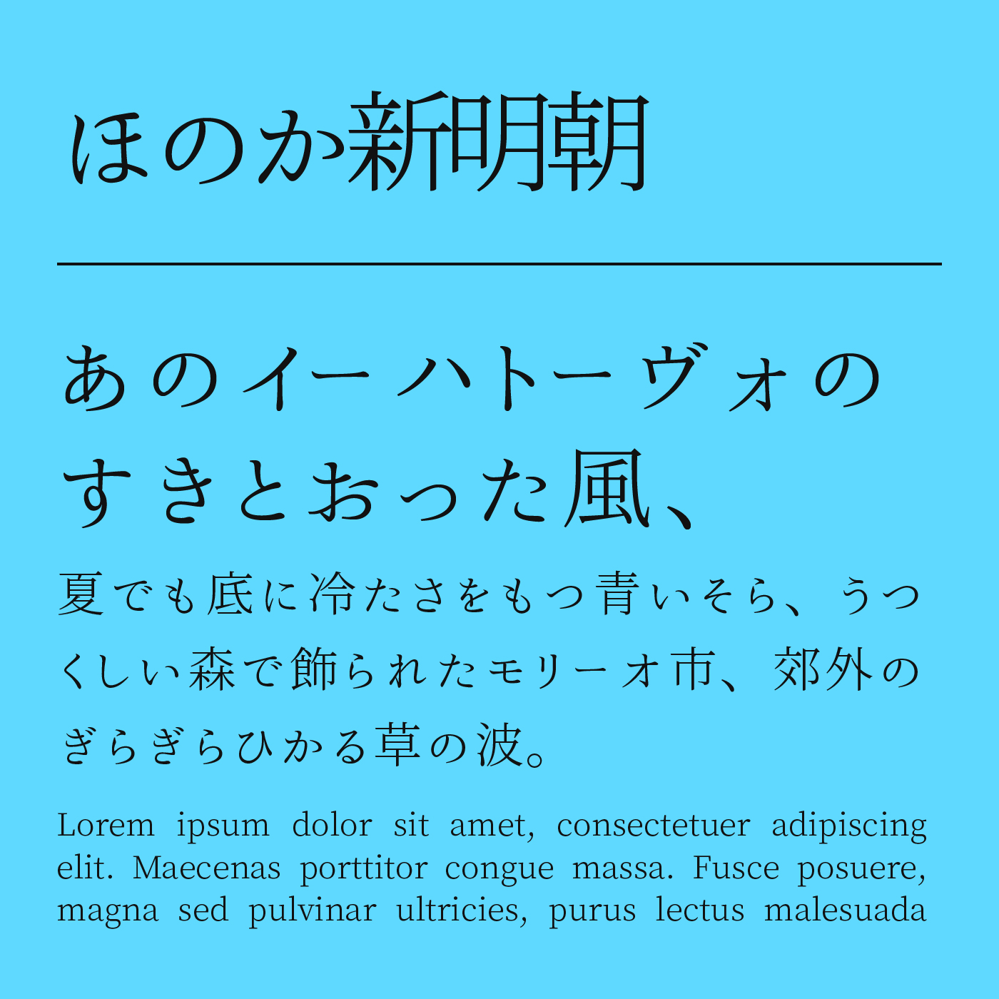 ほのか新明朝 | フォントラボ